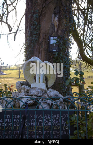 Memorial to members of the Free Wales Army (FWA), Silian nr Lampeter ...