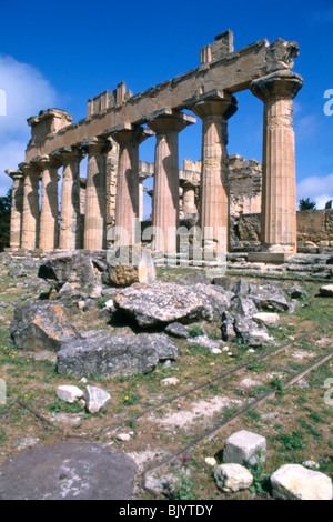 Libya archaeological site of Cyrene the Zeus temple Stock Photo - Alamy