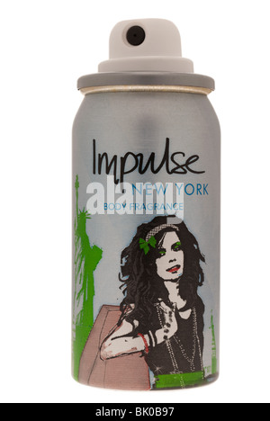 Can of Impulse Womens Body Spray Stock Photo - Alamy