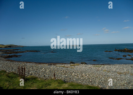 Skerries Lighthouse from Wylfa Head from the Anglesey coastal path ...