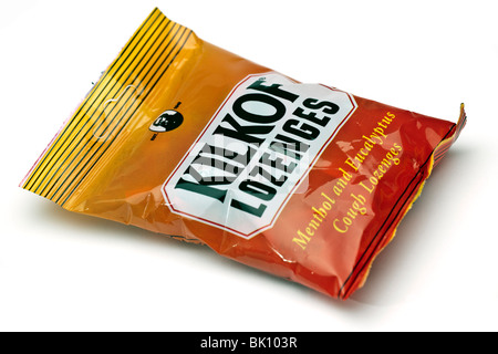 Boiled Kilkof sweet lozenge on an open wrapper Stock Photo - Alamy