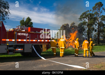 CFA Country Fire Authority controlled burn off Stock Photo - Alamy