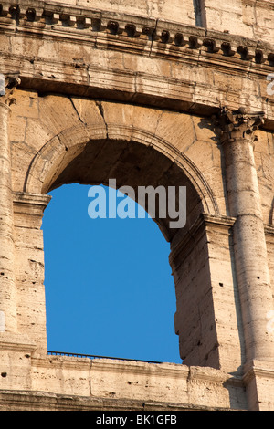 Colosseum. Rome, Italy. Details of a front arch window Stock Photo - Alamy