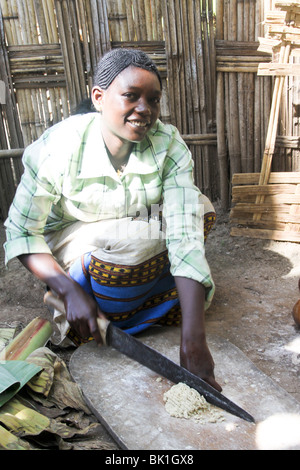 African woman from Dorze tribe, southern Ethiopia, Africa Stock Photo ...