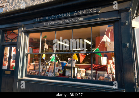 Books in the window of a bookshop in Hay on Wye , the second hand Book ...
