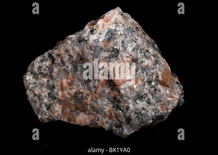 Granite. Coarse-grained igneous rock composed mostly of quartz, alkali ...