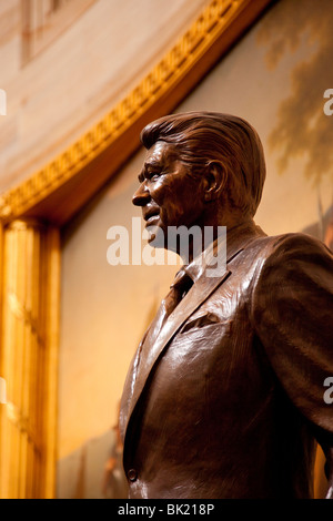Ronald Reagan statue inside the US Capitol Building in Washington DC ...