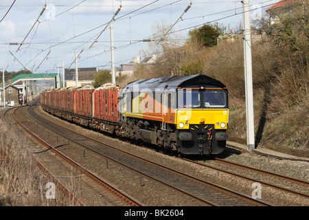 Colas Rail Freight Class, 66 Loco. 66850 Winwick junction Cheshire ...