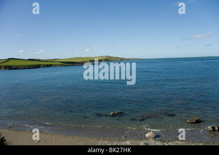 Skerries Lighthouse and Carmel Head from the Anglesey coastal path ...