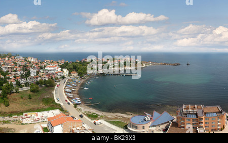 Aerial view of Ahtopol at the Black Sea coast Stock Photo - Alamy