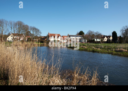 River Stour at Nayland, Suffolk, England, in Constable Country Stock ...