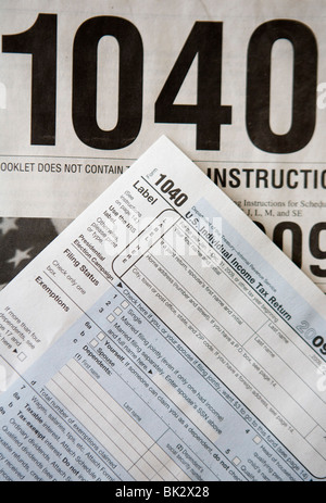 A United States Income Tax 1040 form Stock Photo - Alamy