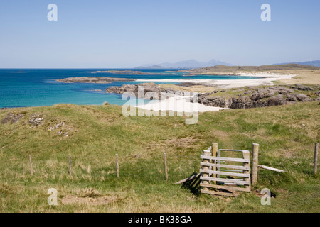 The white sandy beach at Sanna Bay, Ardnamurchan, Highlands, Scotland ...