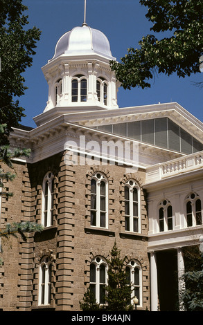 Silver dome of the Nevada state capitol building or statehouse in ...