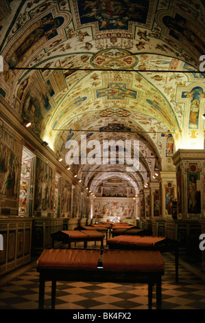 The Sistine Hall of the Vatican Library on November 8, 2021. The ...