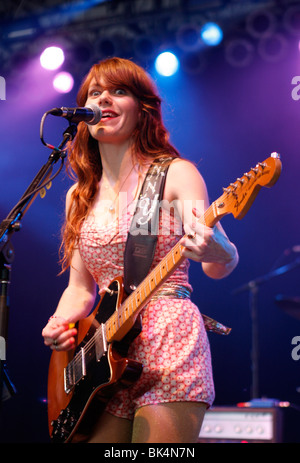 Jenny Lewis of Rilo Kiley performs during a concert Stock Photo - Alamy