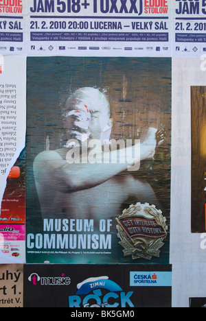Museum of Communism, Poster Prague, Czech Republic Stock Photo - Alamy