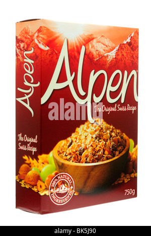 Box of Alpen Muesli Breakfast Cereal Stock Photo - Alamy