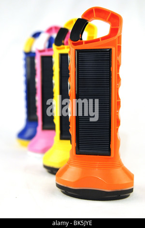 colourful 'BoGo Light ' Solar Paneled torches Stock Photo - Alamy