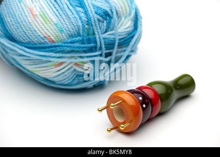Ball of multi-coloured wool Stock Photo - Alamy