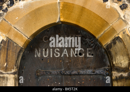 Old "Commit No Nuisance" sign on wall, Southwark, London, UK Stock ...
