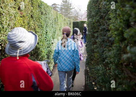 Hampton Court Palace Maze and Gardens Stock Photo - Alamy