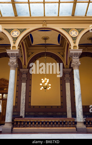Interior of the Indiana state capitol building at Indianapolis Stock ...