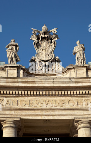 The catholic church emblem, Vatican city, Rome Stock Photo - Alamy