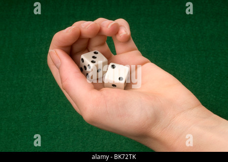 hand holding dice Stock Photo - Alamy