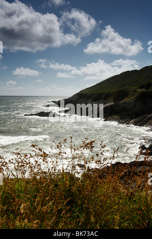 Limeslade Bay, a small beach on the Gower Peninsula near Mumbles and ...