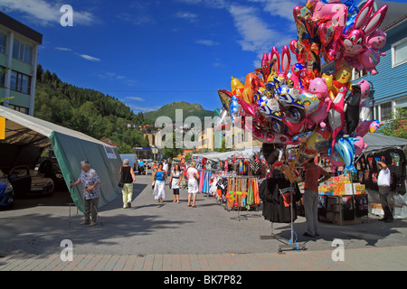 Forde, Norway - market day Stock Photo - Alamy