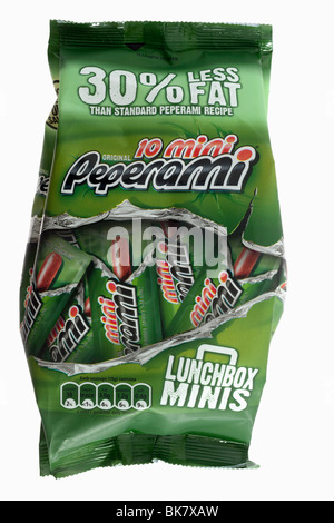 Pack of Ten individually wrapped original Mini Peperami bars Stock ...