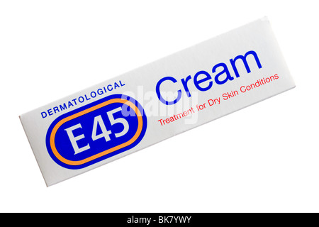 Boxed tube of E45 cream Stock Photo - Alamy