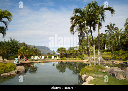 Landscaped swimming pool Hanalei Bay Resort Kauai HI Stock Photo - Alamy