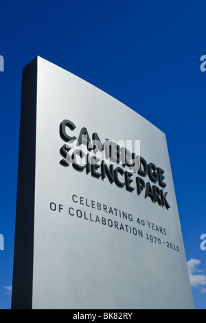 Cambridge Science Park Entrance sign in Cambridge Stock Photo - Alamy