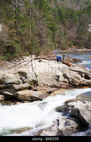 WHITEWATER RAFTING GROUP BULL SLUICE RAPIDS GEORGIA SOUTH CAROLINA ...