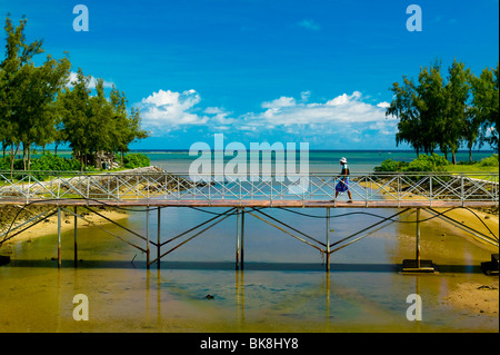 Mauritius, Rodrigues island, Port-Mathurin, entrance to La Residence, a ...