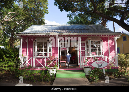 Shopping, Holetown, West coast, Barbados Stock Photo - Alamy