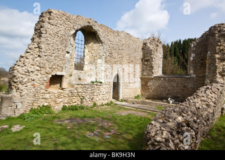 The ruins of St. Mary's Church, Little Chart, Kent Stock Photo - Alamy