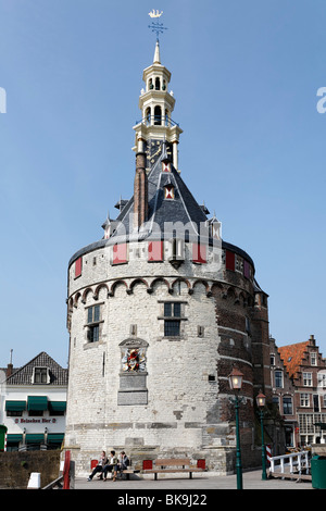 The Netherlands, Hoorn, harbour, tower, Hoofdtoren Stock Photo - Alamy