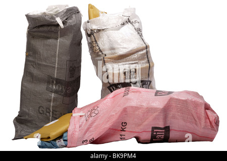 Post or mail bags filled with parcels / packets for delivery Stock ...