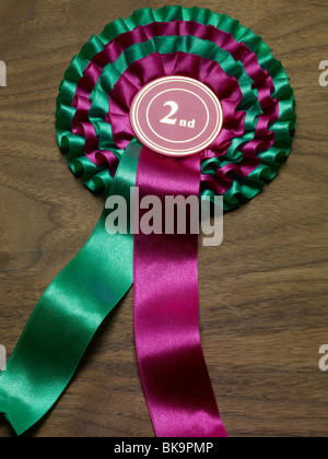 2nd Place Rosette Stock Photo - Alamy