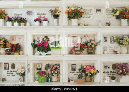 Italian cemetery with wall graves Stock Photo - Alamy