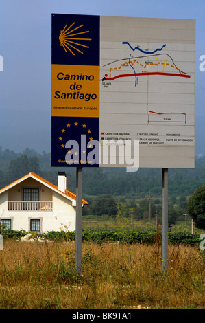 Map of Galicia Stock Photo - Alamy
