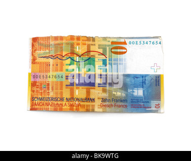 ten swiss francs Stock Photo - Alamy