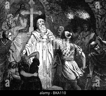 ancient world, Roman Empire, persecution of Christians, child carried ...