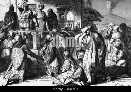 Conrad or Conradin, 1254-1268, the Duke of Swabia, as Conrad IV King of ...