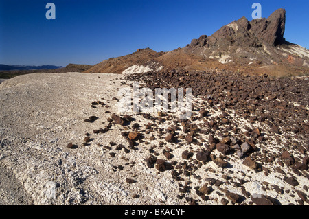 Lava rocks, tuff ash volcanic formations in Cerro Castellan area, Ross ...