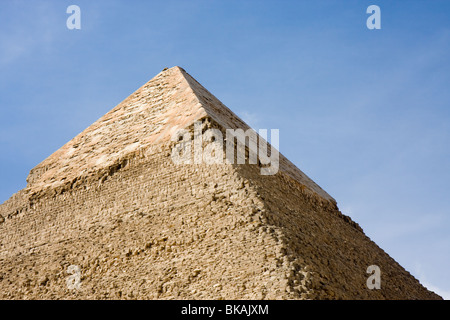 The apex of the Pyramid of Khufu at Giza in Cairo Stock Photo - Alamy