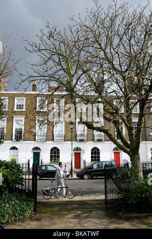 Georgian terraced houses Gibson Square, London Borough of Islington ...
